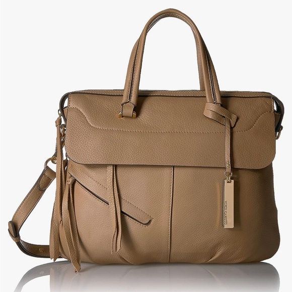 Vince Camuto | Bags | Vince Camuto Felax Large Satchel Color Cappuccino ...